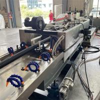 China Plastic PE PP PVC Electrical Conduit Single Wall Corrugated Pipe Extrusion Line Equipment for sale