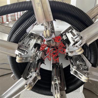 China PA Nylon Flexible Corrugated Pipe Machine for Automotive Wire Harness / Electrical Cable Protection Tube Extruder for sale