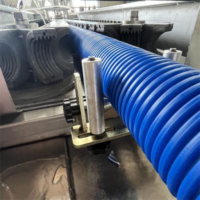 China pvc 16-50mm Diameter Single Wall Corrugated Pipe Machine With Omron Instrument Control And PLC Control System for sale