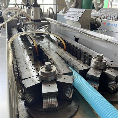 China pe 1000 Meters Per Hour Single Wall Corrugated Pipe Extrusion Line For Industrial for sale