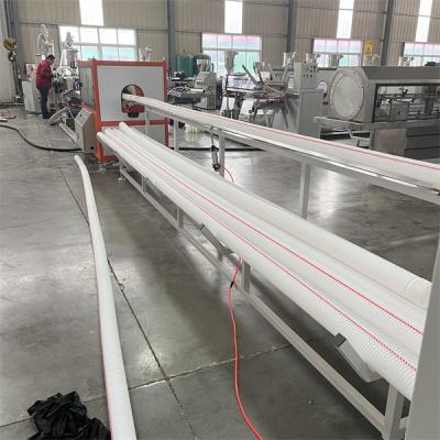 China Pipe Od 90mm Double Wall Corrugated Pipe Making Machine with Fast Production Speed for sale
