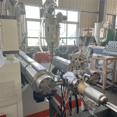 China Automatic HDPE UPVC Double Wall Corrugated Pipe Production Line Plastic Underground Drainage Pipe Extruder Machine for sale