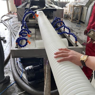 China High Speed Output Double Wall Corrugated Subsoil Drainage Pipe Extrusion Machinery for sale