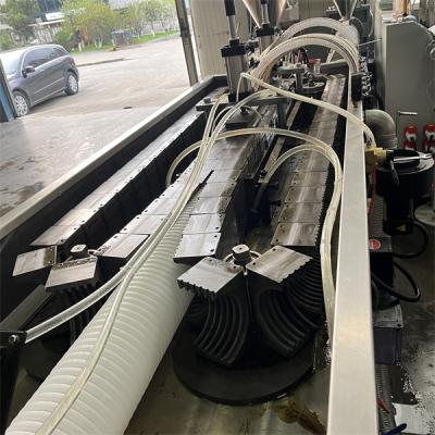 China Large Diameter Plastic Double Wall Corrugated Pipe Extrusion Machine for Municipal Engineering for sale