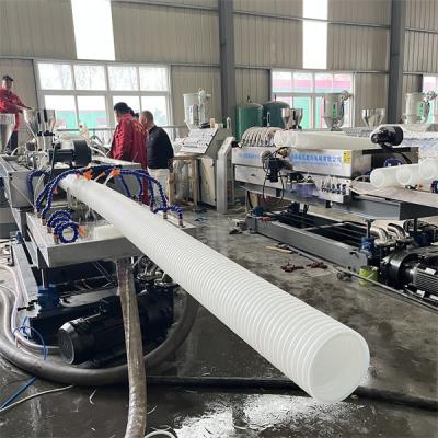 China PLC Controlled Double Wall Corrugated Pipe Extrusion Machine/Extruder for Continuous Production for sale