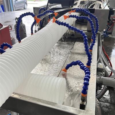 China High Speed Plastic Double Wall Corrugated Pipe Manufacturing Machine for Sewer and Cable Protection for sale