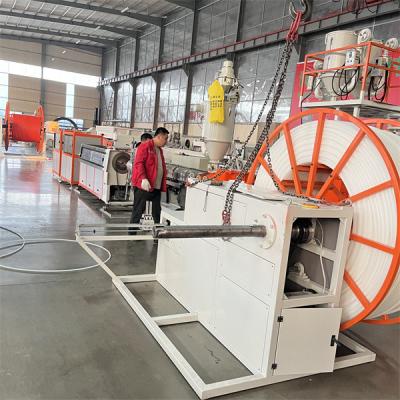 China Sj75 30 Single Screw Extruder COD Corrugated Pipe Extrusion Line for HDPE Cable Duct PE PP PVC Production for sale