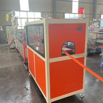 China Pp Pe Plastic Pipe Extruder Single Wall Corrugated Pipe Machine With Electric Power for sale