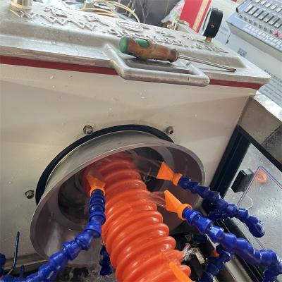 China Corrugated Pipe Machine Pe Pipe Production Line With Single Screw Extruder for sale
