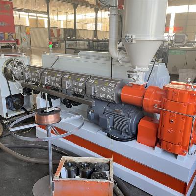 China Pe Pipe Production  Single Wall Corrugated Pipe  Making Machine Extrusion Line for sale