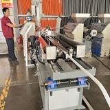 China PP PE PVC Material Single Wall Corrugated Pipe Extruder Machine With Omron Instrument Control for sale