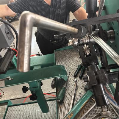China Touch Screen Operating Mode Metal Bellow Forming Machine Stainless Steel Construction and 21meters/minute Forming Speed for sale