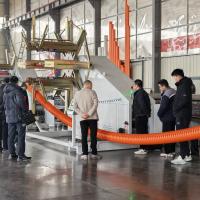 China High Performance PE Carbon Spiral Pipe Extrusion Line Machine for Water and Drainage Pipe Production for sale
