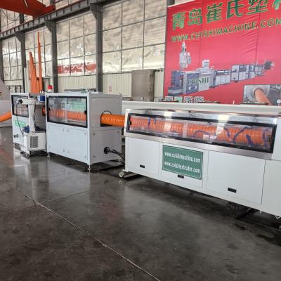 China PE Carbon Fiber Spiral Pipe Production Line Extruder Machine for Flexible Water & Sewage Pipes for sale