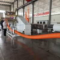 China Industrial PE HDPE Carbon Spiral Pipe Making Machine Plastic Telecommunication Duct Extrusion Line for sale