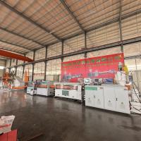 China PE Carbon Spiral Electrical Conduit Pipe Making Machine Single Screw Plastic Extrusion Production Line for sale