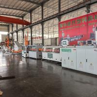 China Automatic PE / HDPE Plastic Carbon Spiral Corrugated Pipe Making Machine with Stable Output and Continuous Winding System for sale