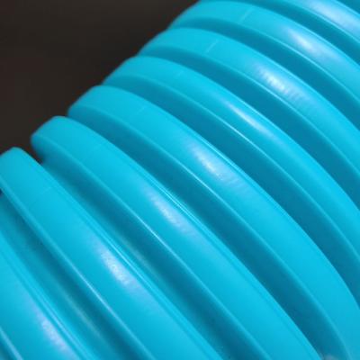 China Plastic Single Wall Corrugated Single Wall Corrugated Pipe Extruder PE PP PVC Flexible Hose Tube Production Line for Electrical Conduit and Gas Protection for sale
