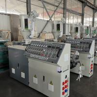 China Plastic PVC PE PP Single Wall Corrugated Pipe Extrusion Line Electrical Conduit Cable Protection Pipe Making Machine for sale