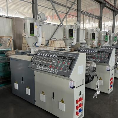 China Plastic PVC PE PP Single Wall Corrugated Pipe Extrusion Line Electrical Conduit Cable Protection Pipe Making Machine for sale