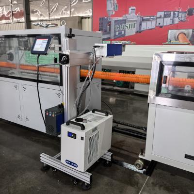 China High Capacity HDPE Carbon Spiral Corrugated Cable Protection Pipe Manufacturing Line for sale
