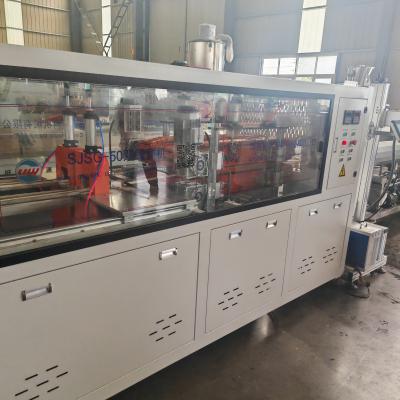 China Automatic PVC UPVC Pipe Manufacturing Machine Twin Screw Extruder for Sewage Water Pipe for sale