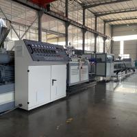 China High Efficiency HDPE Prestressed Spiral Pipe Extrusion Machine Plastic Corrugated Duct Manufacturing Line for sale