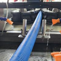 China Fully Automatic HDPE DWC Corrugated Pipe Extrusion Machine Underground Cable Protection Pipe Making Plant for sale