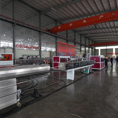 China High Efficiency PE HDPE Pipe Manufacturing Machine Automatic Single Screw Plastic Extrusion Production Line for sale