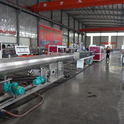 China Automatic HDPE PE Water Supply Pipe Extrusion Machine Single Screw Plastic Pipe Manufacturing Line for sale