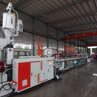 China High Efficiency PE HDPE Pipe Manufacturing Machine Automatic Single Screw Plastic Extrusion Production Line for sale