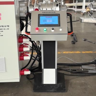 China Industrial PE Gas Pipe Extrusion Production Line Single Screw Plastic Pipe Extruder Machine for sale