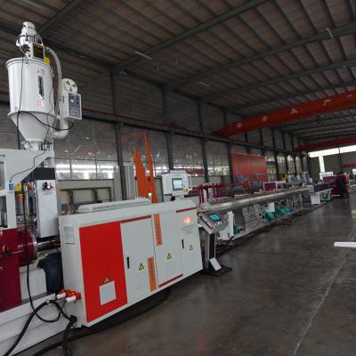 China PE HDPE LDPE Pipe Extrusion Machine Single Screw Line for Water Gas Oil Supply Pipes for sale