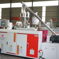 China Plastic CPVC UPVC Pipe Manufacturing Machine with Conical Twin Screw Extruder for sale