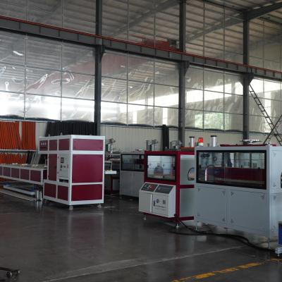 China PVC UPVC CPVC Twin Screw Plastic Pipe Extruder Machine for Water Supply Drainage Sewer Electrical Conduit Hose Tube Extrusion Line for sale