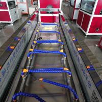 China Automatic HDPE Plastic Prestressed Flat Duct Production Line Flexible Spiral Corrugated Pipe Extrusion Making Machine for sale