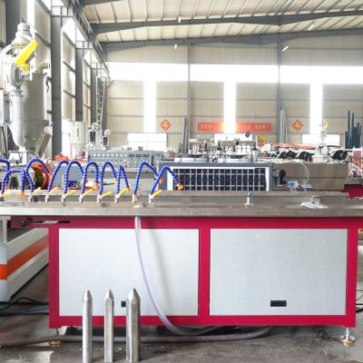 China HDPE PE PP Plastic Diamond Mesh Pipe Net Sleeve Extrusion Line Single Screw Plastic Extrusion Machine for Filter Protection Tube for sale