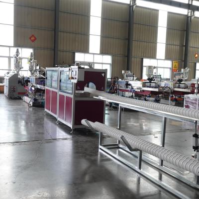 China Plastic PE HDPE GB Standard Prestressed Bamboo Corrugated Pipe Extrusion Machine Corrugated Tube Making Production Line for sale