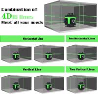 China Remote Control 16 Lines 4D Laser Level With Lithium Battery IP54 Waterproof for sale
