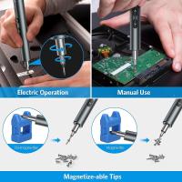 China Electric Professional Precision Screwdriver Set 4 Bits For Phones Watch Laptops for sale