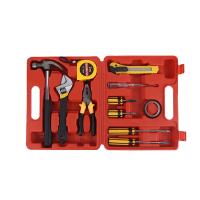China 12pcs Household Hardware Portable Toolbox With Combination Hardware Toolbox Ratchet Wrench Set for sale