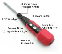 China DIY 2.5-10Nm Torque Hand Tools And Tool Box Screwdriver 3.6V USB Rechargeable for sale