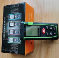 China Backlit LCD Laser Measurement Tool , Digital Distance Meter With 2 Bubble Levels for sale