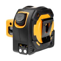China Plastic 2 In 1 Digital Laser Tape Measure With Digital Screen Backlight ODM for sale
