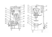 China 160-320mm 2.5KW Liquid Automatic Sachet Packing Machine 1000bph for sale