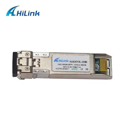 China EML APD SFP+ Transceiver Module 10G CWDM 1470nm-1610nm 80KM ZR Duplex LC DDM for sale