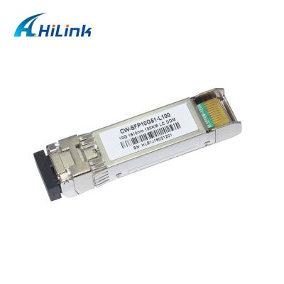 China 10G CWDM 100KM Optical Transceiver Module 1470nm-1610nm Duplex LC DDM EML APD for sale