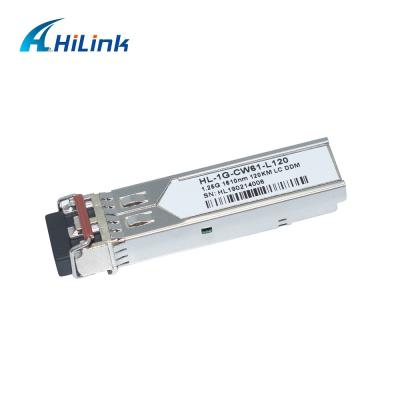 China 1.25G CWDM 1270~1610nm 120KM APD Dual LC CWDM SFP Modules DDM for sale