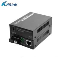 China 80KM SC Fiber Media Converter 10/100/1000M Tx To 1X1000M Fx Single Mode Single Fiber for sale
