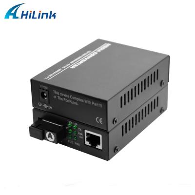 China 80KM SC Fiber Media Converter 10/100/1000M Tx To 1X1000M Fx Single Mode Single Fiber for sale